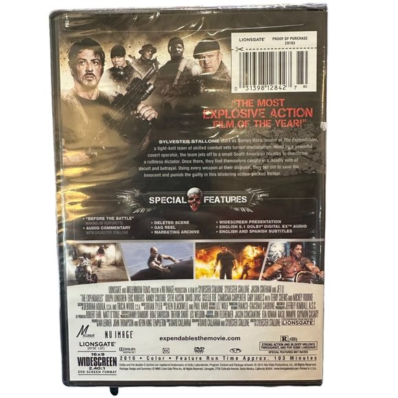 Lionsgate | Media | The Expendables Dvd Movie Sylvester Stallone Jason ...